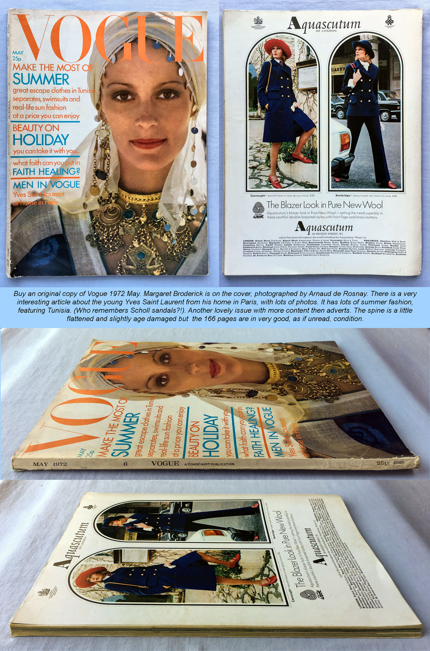 Buy 1970s Vogue magazine back issues